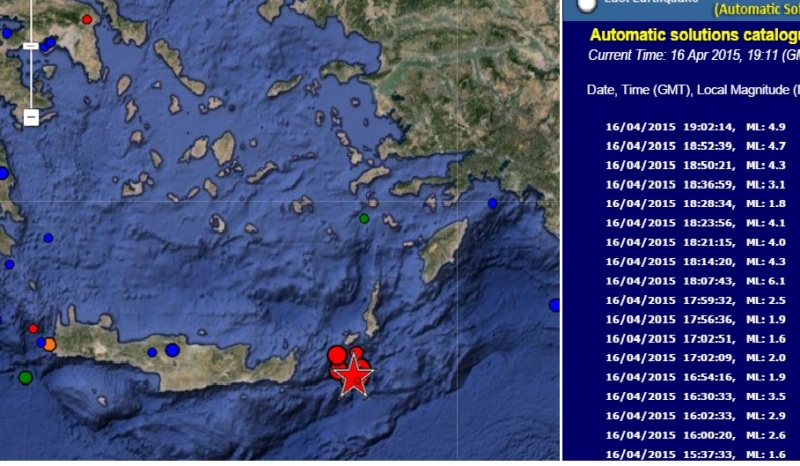 Τα Ρίχτερ “χορεύουν” την Κρήτη | Έξι ισχυροί μετασεισμοί έως και 4,9 ...