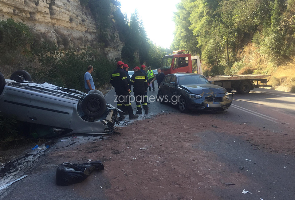 Χανιά | Σοβαρό τροχαίο με τρία αυτοκίνητα στην Εθνική οδό | Photos ...