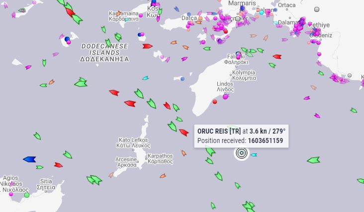 Έρευνες στην ελληνική υφαλοκρηπίδα για το Oruc Reis, αλλά… δεν το ...