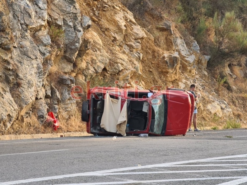 Κρήτη | Ακόμα μία ανατροπή αυτοκινήτου σήμερα στον ΒΟΑΚ | zarpanews.gr