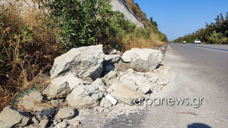 Οδηγοί προσοχή! Μικρές κατολισθήσεις στην εθνική οδό Χανίων – Κισάμου ...