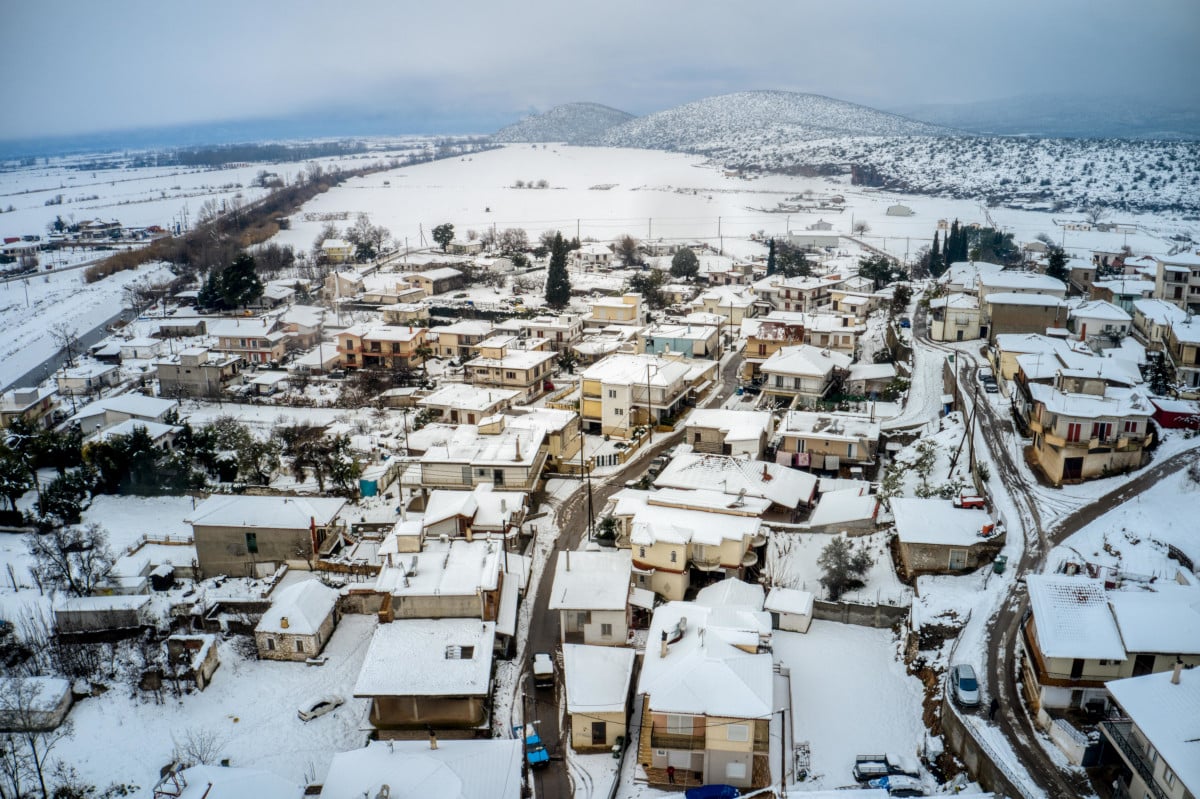 Κακοκαιρία Μπάρμπαρα: Τα χιόνια κάλυψαν το 20% της χερσαίας έκτασης της ...
