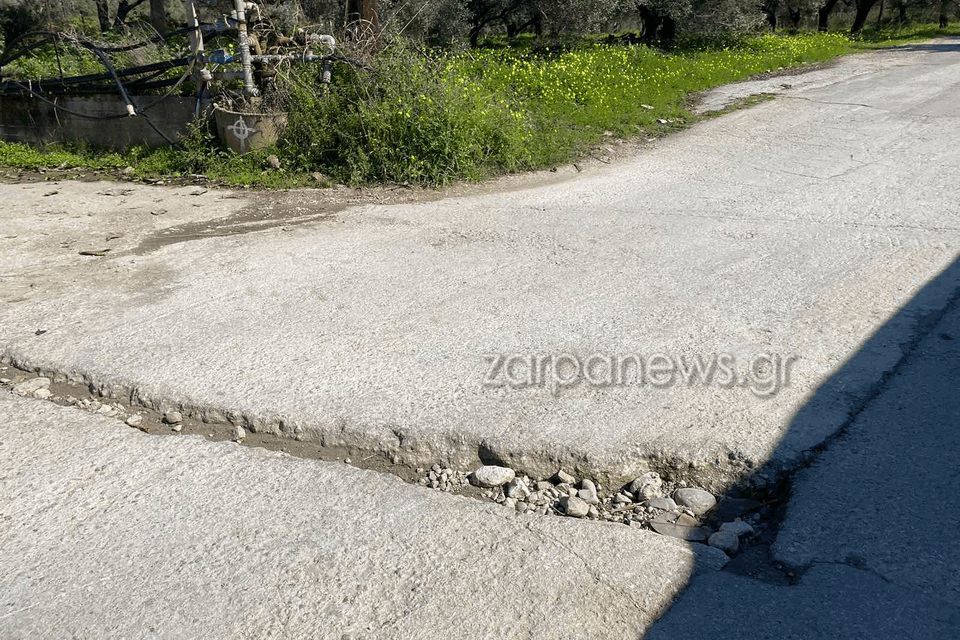 Επικίνδυνη λακκούβα σε δρόμο των Χανίων – Προσοχή στους οδηγούς ...