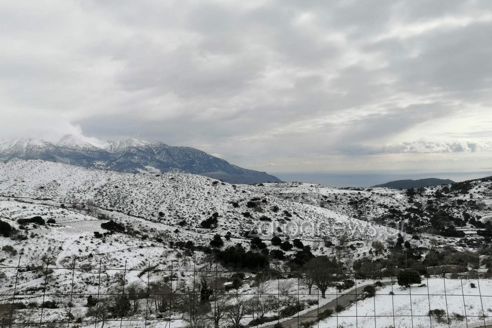 Χανιά | Χιονισμένο τοπίο από τα Τεμένια – Η θέα από τα Λευκά Όρη μέχρι ...