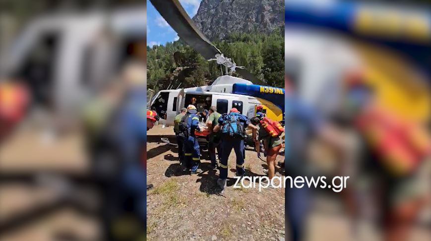 Χανιά | Έτσι έβαλαν τον τουρίστα που ακρωτηριάστηκε στο ελικόπτερο ...