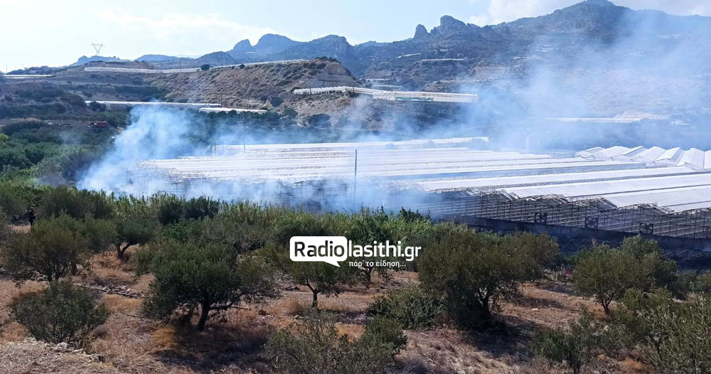 Κρήτη | Ιεράπετρα:Yπό έλεγχο η πυρκαγιά που ξέσπασε δίπλα σε θερμοκήπια ...