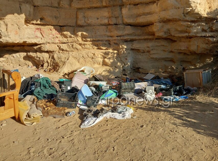 Χανιά | Βουνό από σκουπίδια στο σπήλαιο στους Αγίους Αποστόλους ...