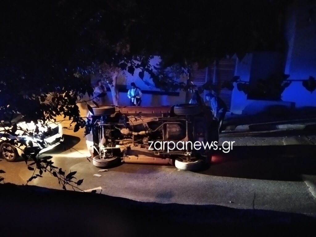 Τούμπαρε τζιπ στη μέση του δρόμου – Τροχαίο τη νύχτα στα Χανιά | Photos ...