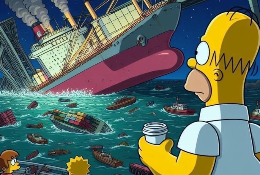 Προέβλεψαν οι Simpsons (και) την κατάρρευσης της γέφυρας της Βαλτιμόρης ...