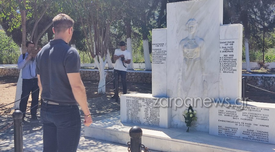 Χανιά | Στο μνημείο πεσόντων στα Περιβόλια ο Κασσελάκης – «Όλη η Ελλάδα ...