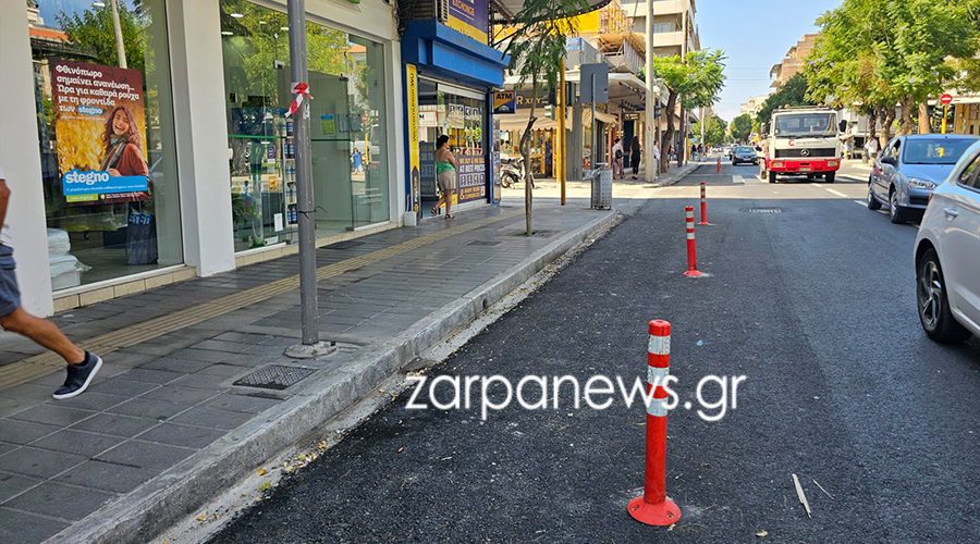 Χανιά | Μετ’ εμποδίων… στάθμευσης η διαγράμμιση του ποδηλατόδρομου στην ...