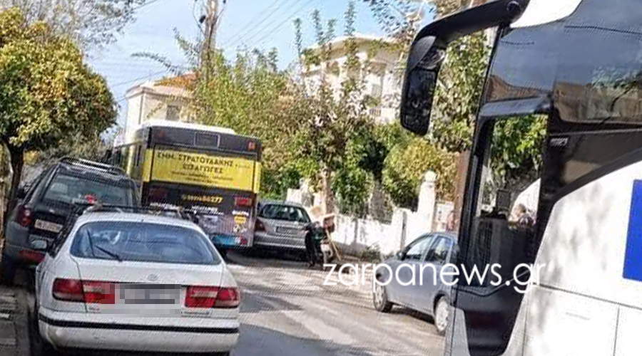Χανιά | Ακόμα ένα λεωφορείο φράκαρε σε δρόμο – Δεν χωρούσε να περάσει ...