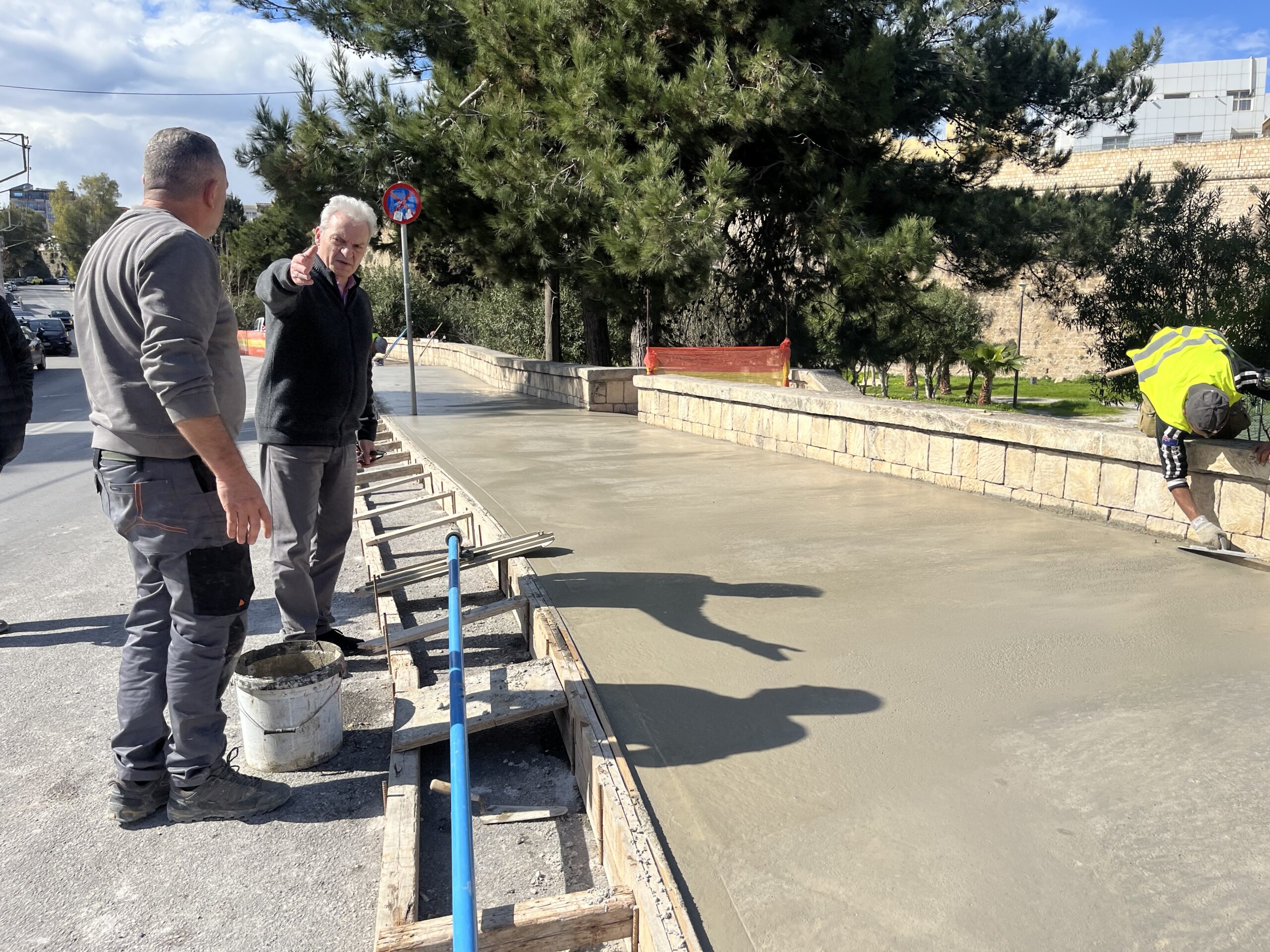 Με ταχείς ρυθμούς οι εργασίες της πρώτης πεζής διαδρομής προς το κέντρο ...