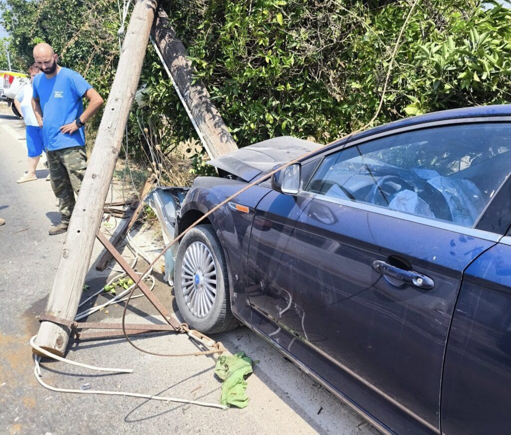 Τροχαίο στα Χανιά: Αυτοκίνητο έπεσε πάνω σε στύλο – Μια γυναίκα στο ...